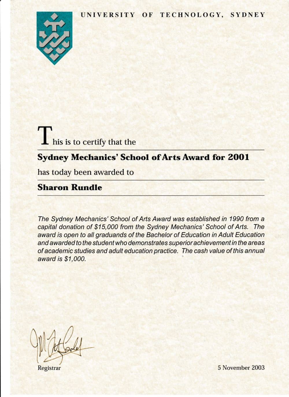 About - Dr Sharon Rundle